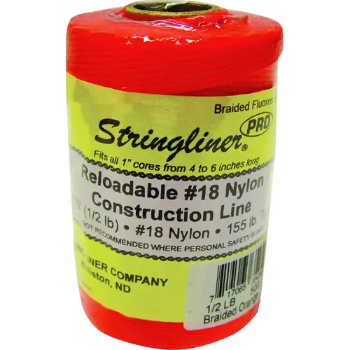 Stringliner 35459 Pro Series Construction Line, #18 Dia, 500 ft L, 165 ...