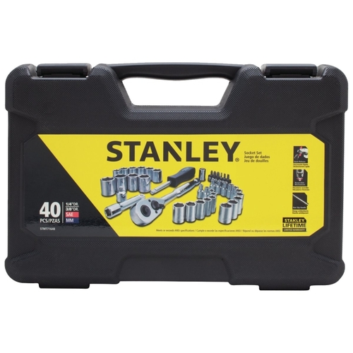 Stanley STMT71648 TOOL SET MECHANICS CHROME 40PC