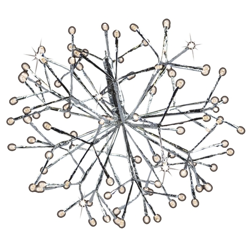 Holiday Bright Lights LED-12SHS-SWWTW Shimmering Sphere, Silver, 5 mm Bulb