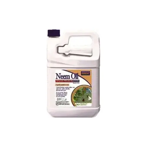 Bonide 023 Neem Oil Insecticide, Liquid, Spray Application, 1 gal White ...