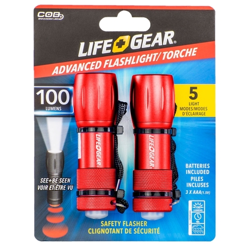 Life+Gear LG09-60589-SA4 Flashlight, AAA Battery, LED Lamp, 160 Lumens ...