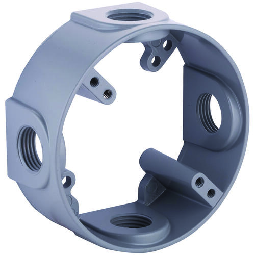 Hubbell 5363-0 Extension Adapter, 4 in L, 4 in W, 4 -Knockout, Aluminum ...