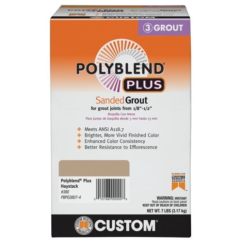 CUSTOM BUILDING PRODUCTS, INC. PBPG3807-4 Polyblend Plus Sanded Grout ...