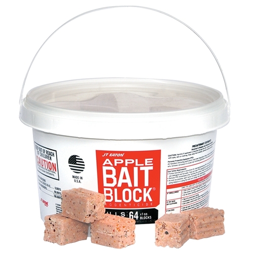 JT Eaton 704AP 704AP Bait Block Rat and Mouse Poison, 4 lb Pail