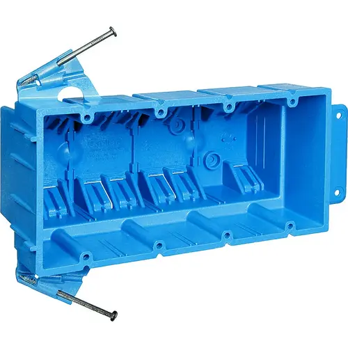 Carlon BH464A SuperBlue 4 Gang New Work Electrical Wiring Box, Hard ...