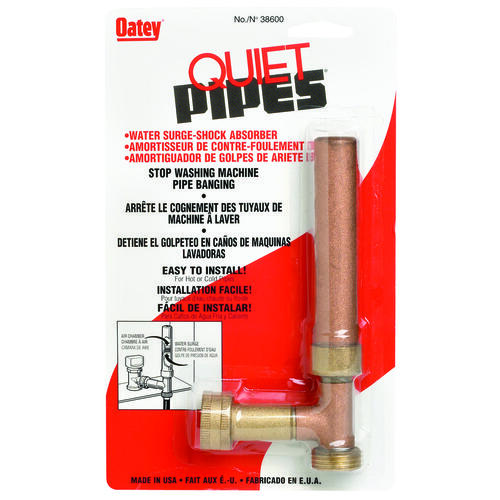 Oatey 38600 Water Supply Shock Absorber, Copper