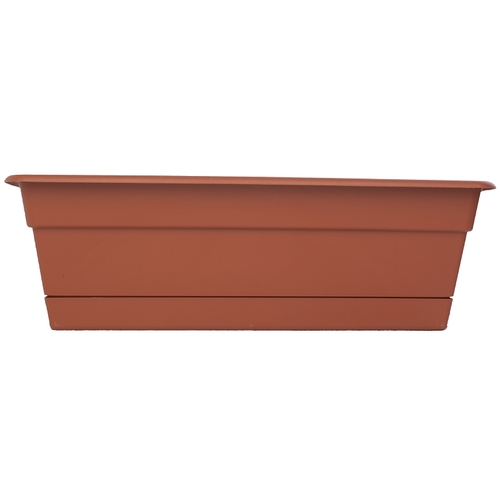 Bloem DCBT18-46 Dura Cotta Window Box Planter, 18 in W, Rectangular ...