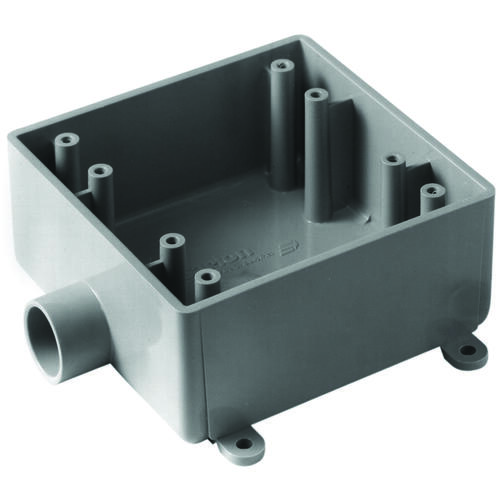 Carlon E9802DR Electrical Junction Box, 2 -Gang, PVC