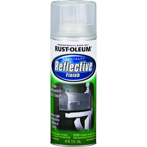 Rust-Oleum 214944 Reflective Finish Spray Paint, Clear/Semi-Transparent ...