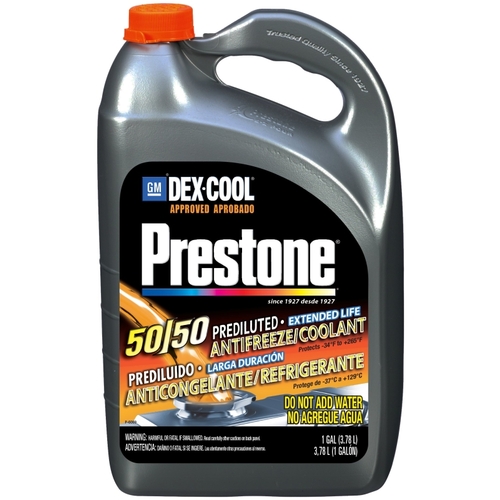 PRESTONE AF850 Dex-Cool AF850 Extended Life Anti-Freeze, 1 gal, Orange