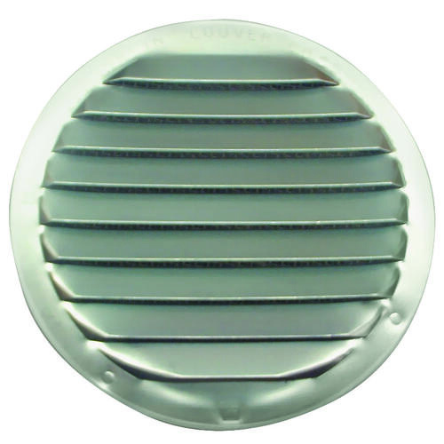 Maurice Franklin Louver RL-100 4 Mini Louver with Insect Screen, 4-5/8 in W, Round, Aluminum ...