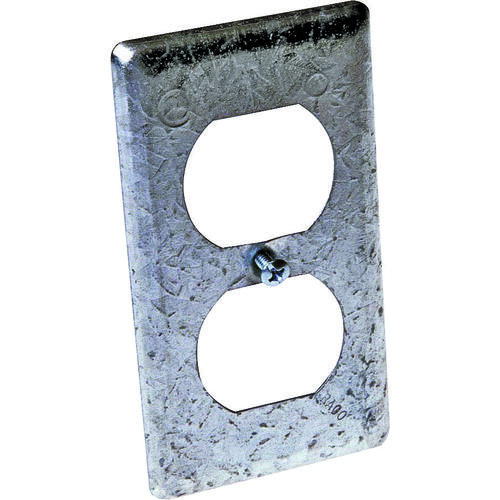 RACO 864 Handy Box Cover, 0.22 in L, 2.313 in W, Rectangular, 1 -Gang ...