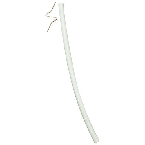 Plumb Pak PP835-12 Fill Valve Refill Tube With Clip, Flexible, Plastic