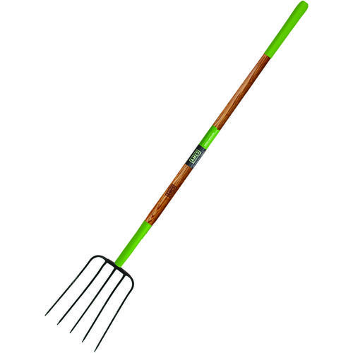 Ames 2826800 Manure Fork, Steel Tine, Wood Handle, 61 in L Handle