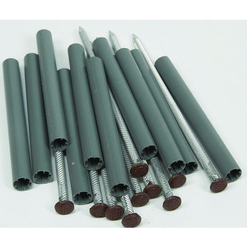 Amerimax 2504319 Gutter Spike and Ferrule, Aluminum/Plastic, Brown ...