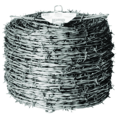 Red Brand 70481 Barbed Wire, 1320 ft L, 12-1/2 Gauge, 5 in Points ...