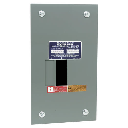 Square D HOM24L70FCP Homeline Load Center, 70 A, 2 -Space, 4 -Circuit ...