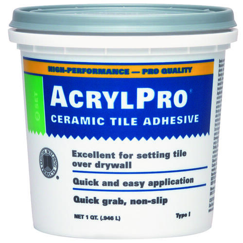 CUSTOM BUILDING PRODUCTS, INC. ARL4000QT Ceramic Tile Adhesive, White ...