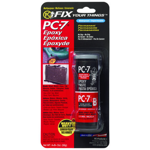 PROTECTIVE COATING CO 027776 PC-7 Epoxy Adhesive, Gray, Paste, 2 oz Pack