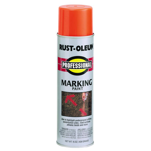 Rust-Oleum 2558838 PROFESSIONAL Marking Spray Paint, Flat to Semi-Gloss ...