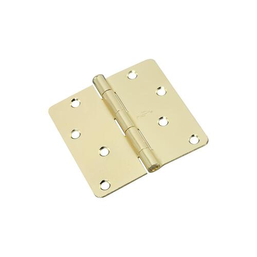 National Hardware N830-214 Square Corner Door Hinge, 3 in H Frame Leaf ...