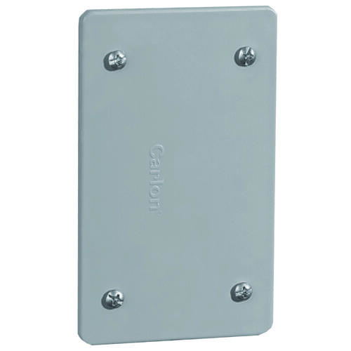 Carlon E980CN-CAR Cover, 4-5/8 in L, 2-7/8 in W, Rectangular, PVC, Gray ...