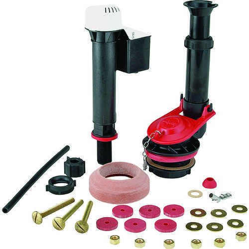 Korky 4010MP Toilet Repair Kit, Plastic/Rubber, Black/Red, For: Fix ...
