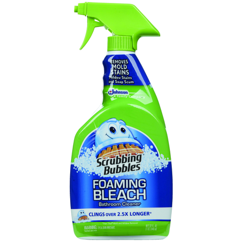 SCRUBBING BUBBLES 70809 Foaming Bleach Cleaner, 32 oz Bottle, Liquid ...