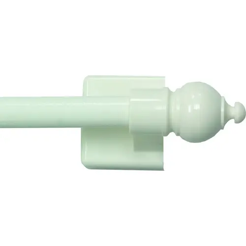 Kenney KN40343 Cafe Rod, 7/16 in Dia, 16 to 28 in L, Metal, Satin ...