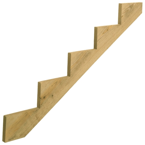 UFP RETAIL, LLC 279714 Stair Stringer, 59.77 in L, 11-1/4 in W, 5-Step ...