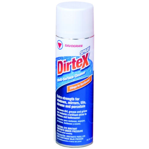 Dirtex 10761 Cleaner, 18 oz Can, Liquid, Ammonia, Clear