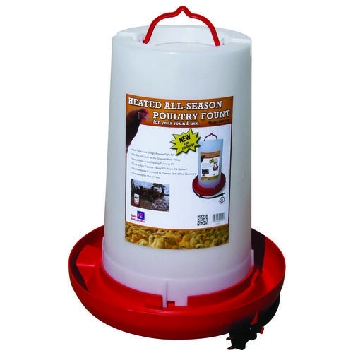 Farm Innovators HPF-100 Poultry Fount, 3 gal Capacity, Plastic