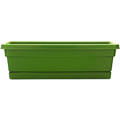 Southern Patio WB2412OG Rolled Rim Window Box Planter, 8 in W, 23-3/4 ...