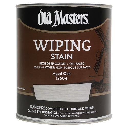 Old Masters 12604-XCP4 Wiping Stain Semi-Transparent Aged Oak Oil-Based ...