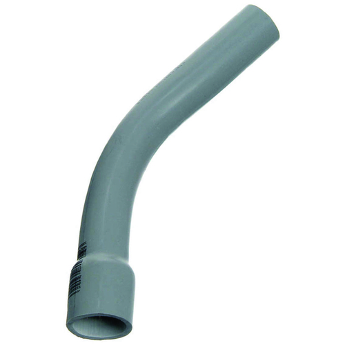 Carlon UA7ADB-CTN Conduit Elbow, 45 deg Angle, PVC, Gray
