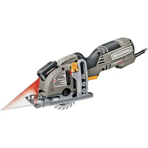 Rockwell RK3440K Circular Saw, 4 A, 3-3/8 in Dia Blade, 19/32 in Arbor ...