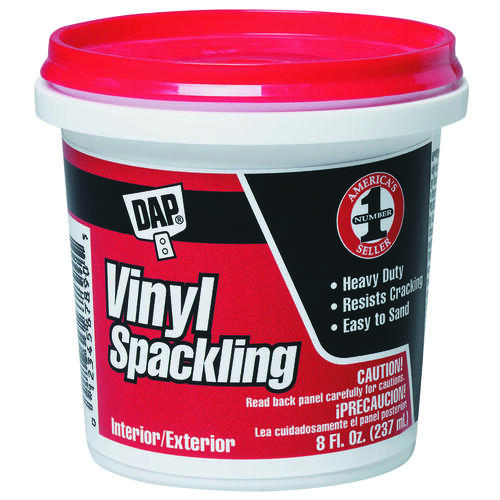 DAP 7079812130 Spackling Paste White, White, 0.5 pt Tub
