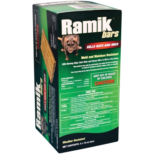Ramik 116334 Bar Bait, Solid, 16 oz Box - pack of 4