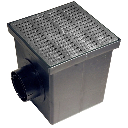 NDS 1200BKITRTL 1200BLKIT Catch Basin Kit, 6 in Dia, 12-3/8 in L, 12-3/ ...