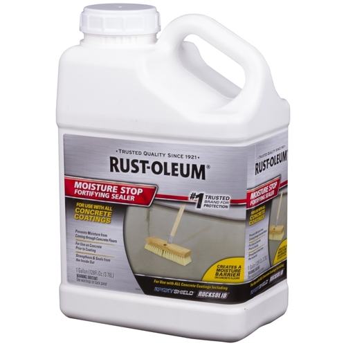 Rust-Oleum 301239 Moisture Stop Fortifying Sealer, Clear/Low Luster, 1 gal