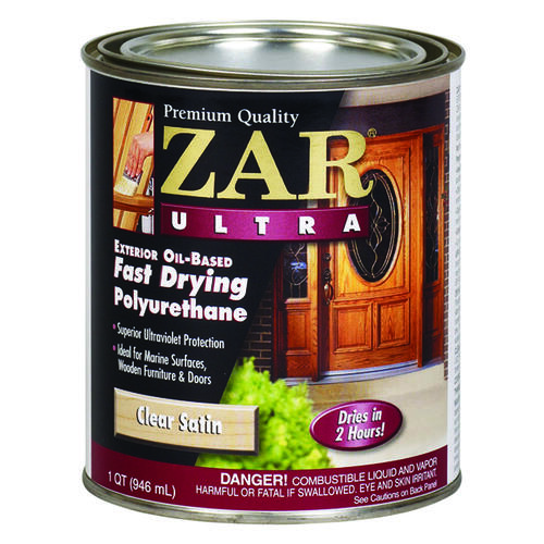 ZAR 34112-XCP4 Fast Dry Wood Stain Ultra Satin Clear Oil-Based ...