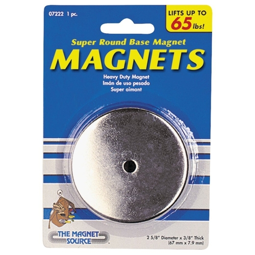 Magnet Source 07222 Round Base Magnet, Ceramic, 1 in ID x 2.618 in OD ...