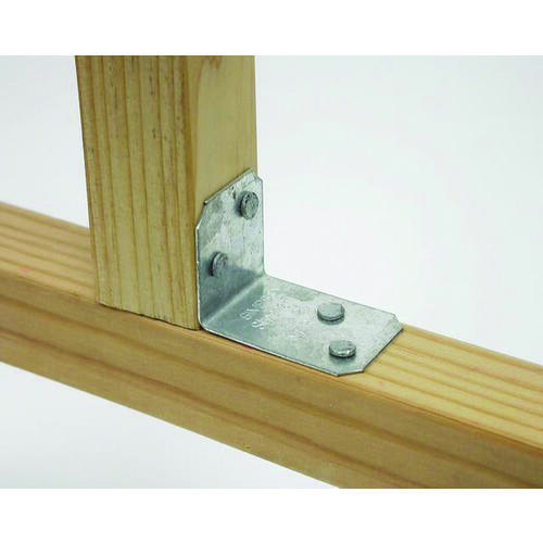 Simpson Strong-Tie A21Z Angle, 1-1/2 in W, 2 in D, 1-3/8 in H, Steel