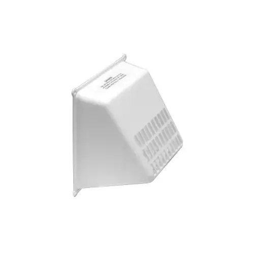 LAMBRO INDUSTRIES 1491W 4 In. White Plastic Universal Hinged Vent Guard ...