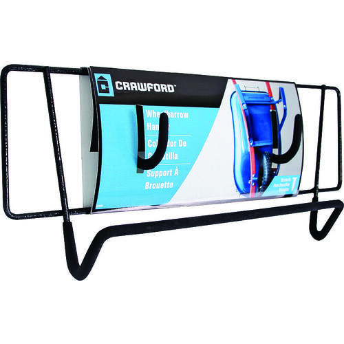 Crawford CMWBH-6 Wheelbarrow Holder, 35 lb, Carbon Steel