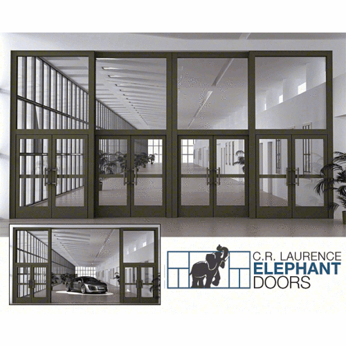 CRL-U.S. Aluminum E120011 Clear Anodized Series E1200 Elephant Sliding ...