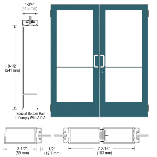 CRL-U.S. Aluminum CD42571 Custom KYNAR Paint Custom Pair Series 400 ...
