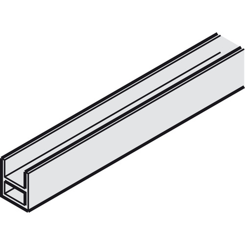 Hafele 940.43.862 Fixed Glass Fixing Profile, For Wall or Floor 19' 8 1 ...