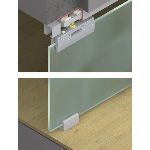 Hafele 940.41.010 Sliding Door Hardware, Hawa Junior 40/GS, set Top ...
