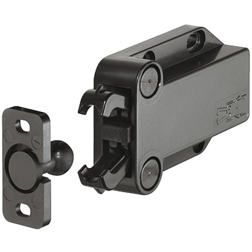 Hafele 245.50.301 Pressure Catch, 8 kg Pull 57 x 16 x 40 mm Black Black